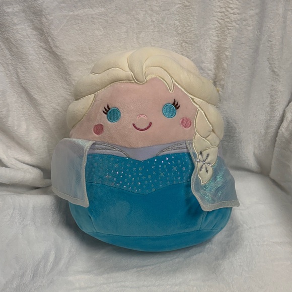 Toys | Frozen Elsa Squishmallow Plush Doll With Blue Dress And Blonde ...